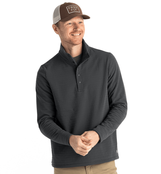 Free Fly - Men's Gridback Fleece Snap Pullover – Threadfellows