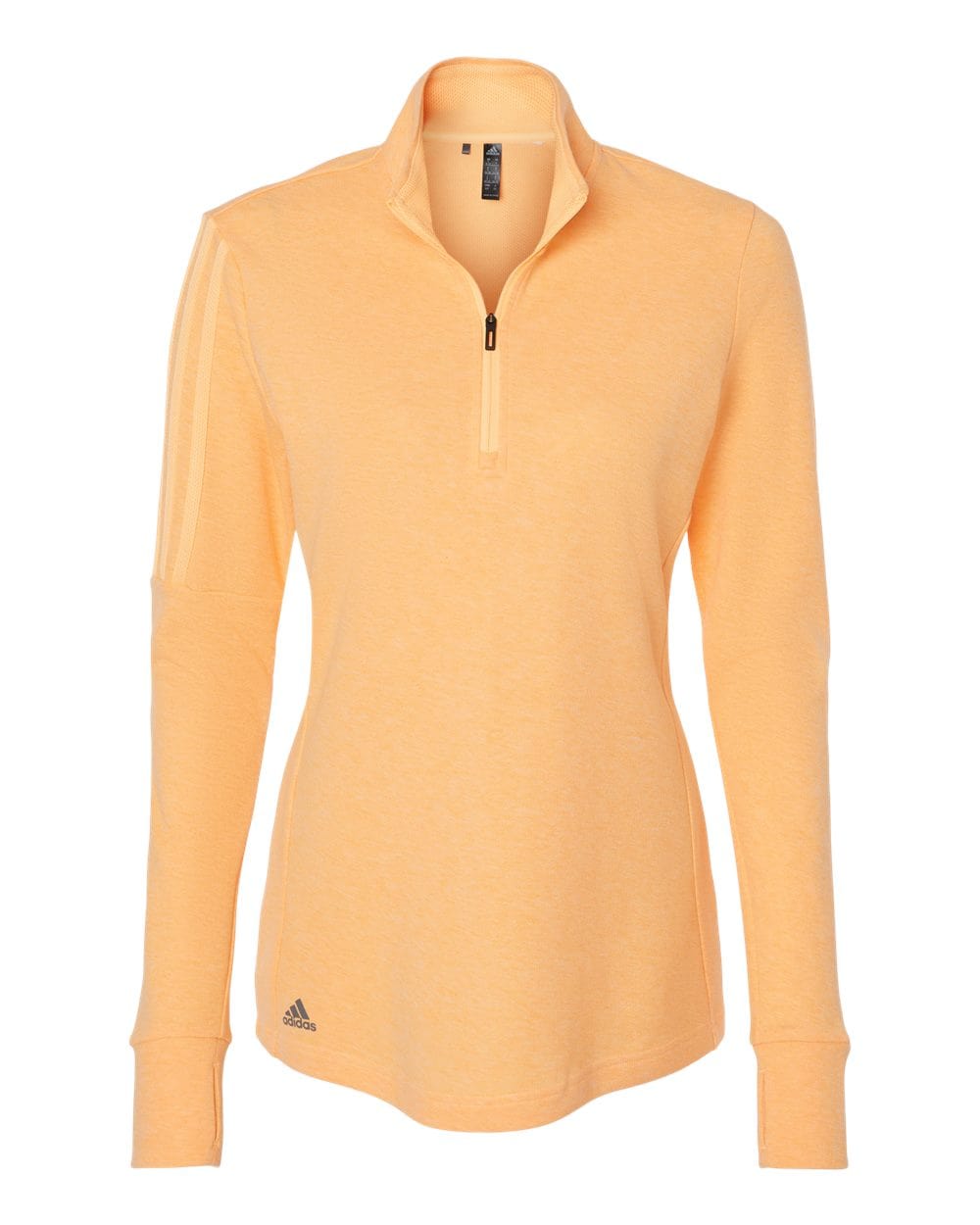 adidas - Women's Shoulder Stripe Quarter-Zip Pullover Sweater ...
